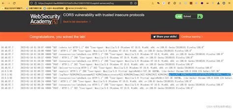 【burpsuite安全练兵场 客户端13】跨来源资源共享（cors） 4个实验（全）cors漏洞测试 Csdn博客