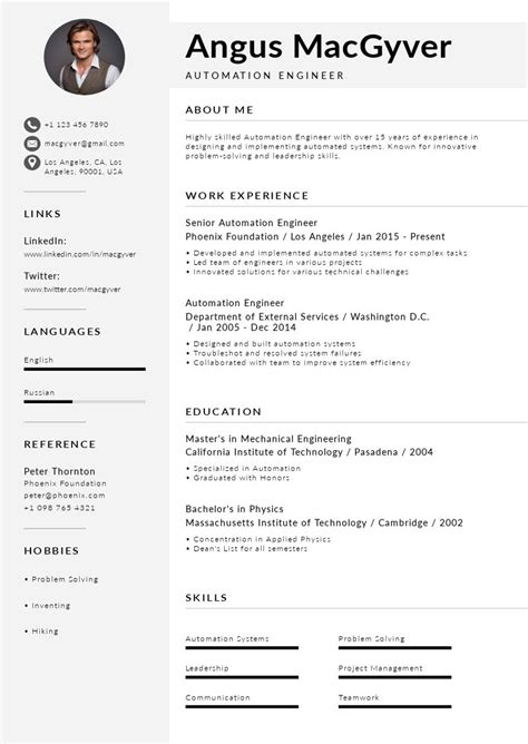 Automation Engineer Resume Examples Cv Template And Tips