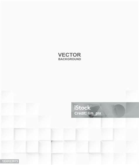 추상적인 엠보싱 종이 사각형 흰색 배경 빛과 그림자 벡터 개념에 대한 스톡 벡터 아트 및 기타 이미지 개념 배경 주제 0명 Istock
