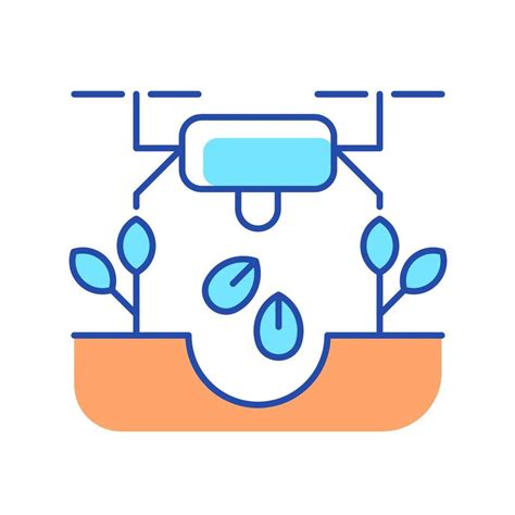 Drones For Planting Rgb Color Icon 4841365 Vector Art At Vecteezy