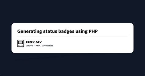 generating dynamic status badges using php r php