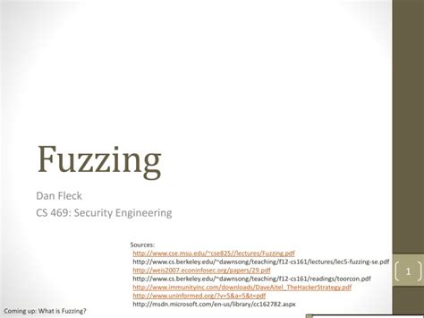 Ppt Fuzzing Powerpoint Presentation Free Download Id1500033