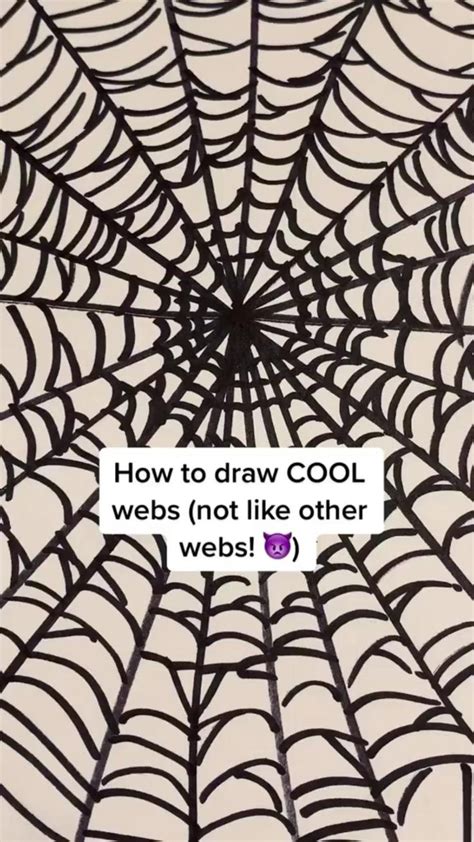 How To Draw A Cobweb Beginner Friendly Spider Web Drawing Drawings Sketch Book