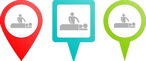 Massage Pin Icon Multicolor Pin Vector Icon Diferent Type Map And Navigation Point 21534579