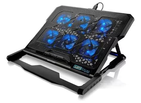 Base Para Notebook Multi Hexa Ac282 C6 Coolers 17 Led Azul Frete Grátis