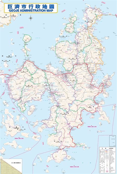 지도로 보는 거제 거제시 행정지도 2005 거제시 데이터포털