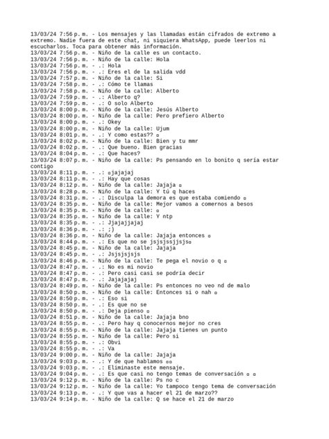 Chat De Whatsapp Con Niño De La Calle Pdf