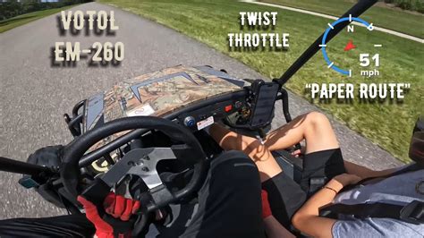 “paper Route” 72v Electric Tao Motor Jeepauto Gokart Votol Em260 Controller W Twistthrottle 1