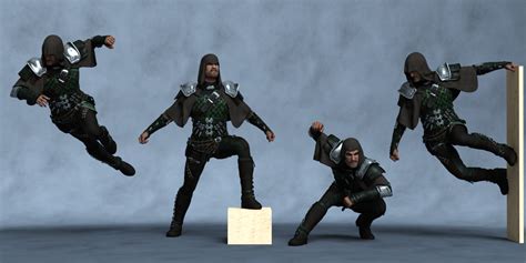 Assassin Poses For Genesis 81 Male Daz 3d