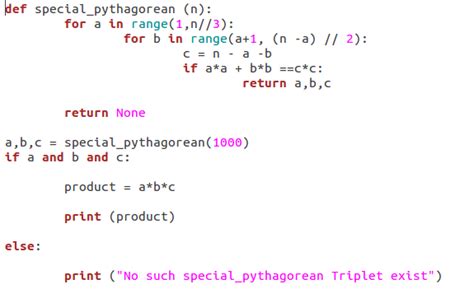 Project Euler Solutions Solving Project Euler Problem 9 Special