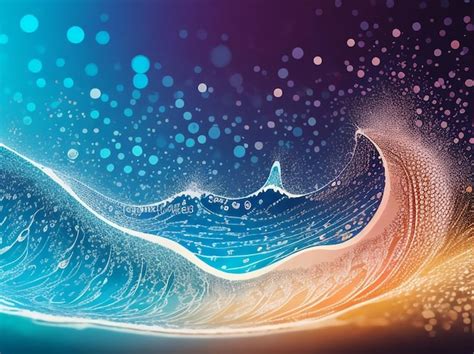 Premium Photo Dynamic Ripples Vector Background With Colorful