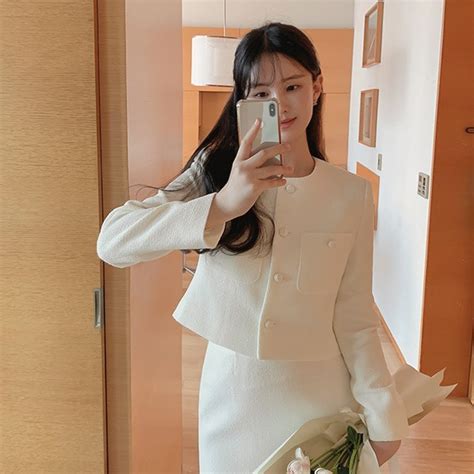 시즌특가 쥔장강력추천 Made 프리미엄 베네아 트위드 셋업 봄간절기데일리셋업세트오피스룩하객룩데이트룩자켓크롭미니스커트a라인