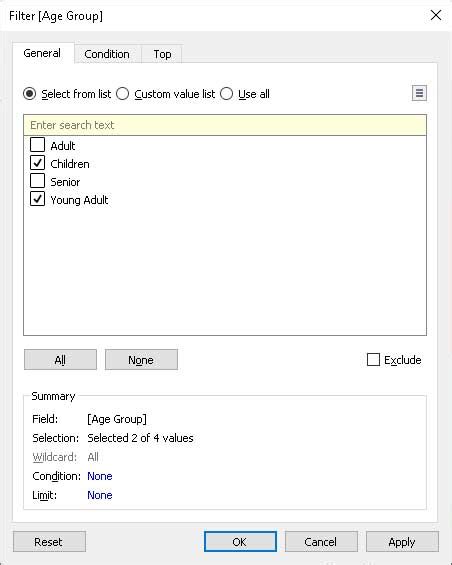 Data Visualization Menggunakan Filters SkillPlus