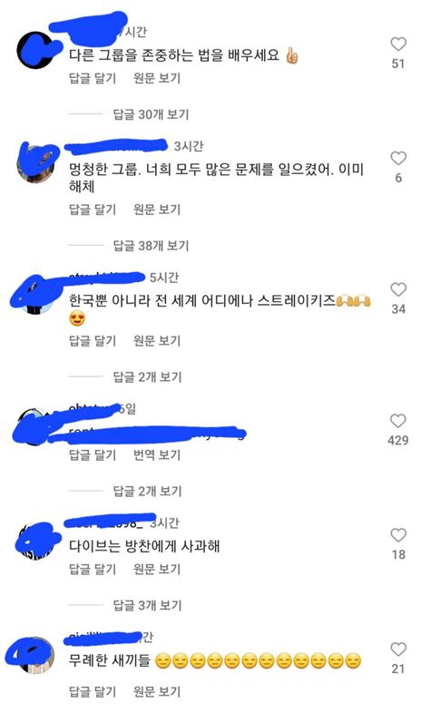 스트레이키즈 방찬 사과문보고 아이브 인스타 테러하는 스키즈 팬덤 인스티즈 Instiz 이슈 카테고리