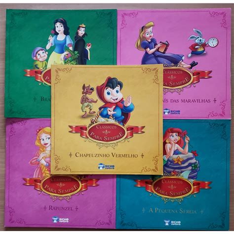 Kit Com 5 Livros Infantis Clássicos Para Sempre Kit 3 Chapeuzinho