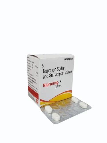 Sumatriptan And Naproxen Sodium Tablets 500mg At Rs 454 Box In Thane