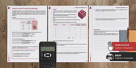 Experimental Probability Activity Teacher Made Twinkl