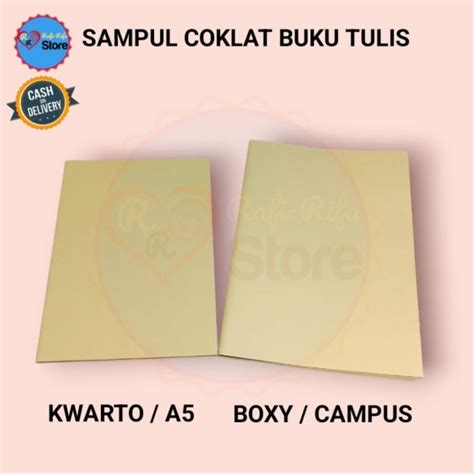 Jual Sampul Coklat Buku Tulis Tebal Isi 20 Lembar Shopee Indonesia
