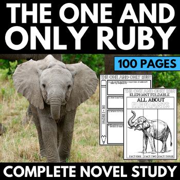 The One And Only Ruby Novel Study Unit Questions Activities Projects