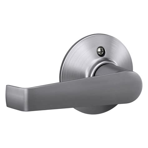 Schlage F80 Elan Satin Chrome Light Commercial Storeroom Keyed Lever