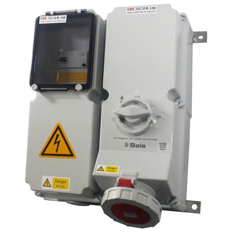 Switched Interlocked Sockets With Rcd Protection 125a 400v 5p Ip67