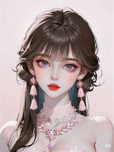 Pin Oleh Buas Di Buas Gadis Seni Digital Gambar Wajah Kartun Ilustrasi Karakter