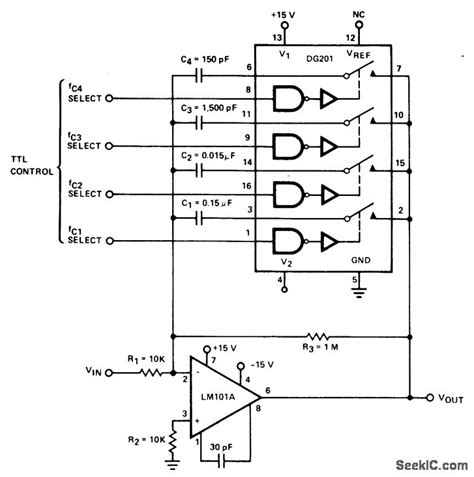 Digitallycontrolledvariablelowpass Basiccircuit Circuit
