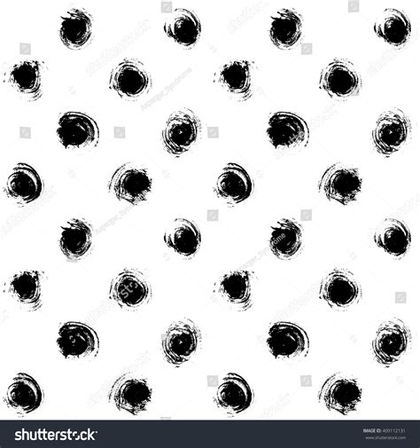 Handmade Seamless Texture Monochrome Swirl Pattern Stock Vector Royalty Free 409112131