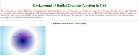 Radial Gradient In Css How Radial Gradient Function Work In Css