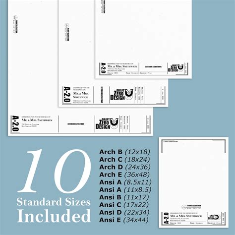 Architect Title Block Template Modern Style Autocad Editable Title Block For Interior