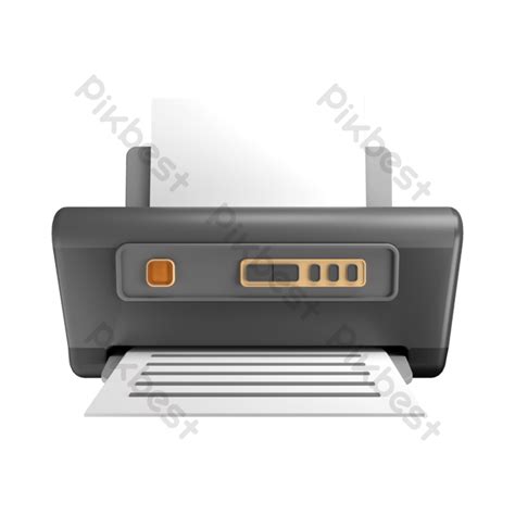 3d Illustration Of Printer Device Png Images Psd Free Download Pikbest