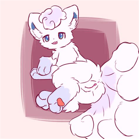 Rule 34 1 1 Alolan Form Alolan Vulpix Anus Big Tail Blue Eyes Crossed Legs Digital Media