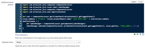 Create Sub Task With Specific Label With Scriptrunner And Jira Server