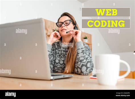 Conceptual Caption Web Coding Business Concept A System Of Symbols And Rules Used To Represent