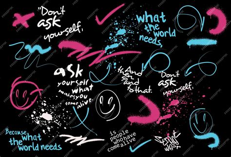 그래픽 티셔츠 Vector용 스프레이 효과가 있는 타이포그래피 거리 예술 그래피티 슬로건 인쇄 프리미엄 벡터