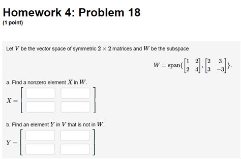 Solved Homework Problem Point Let V Be The Vector Chegg Com