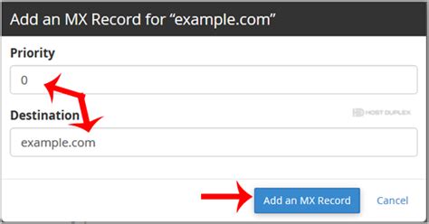 How To Add An Mx Record In Cpanel Using Dns Zone Editor Host Duplex