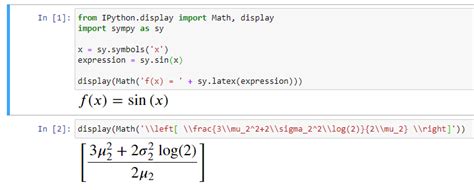 Python Force Sympy To Print Math In Mathjax Jupyter Stack Overflow