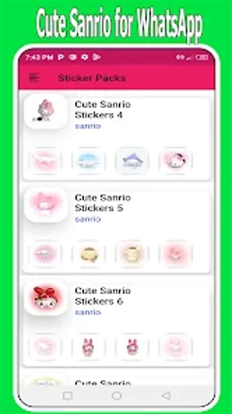 Cute Sanrio Wastickers Para Android Descargar