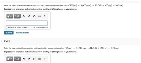 Solved Enter The Balanced Complete Ionic Equation For The