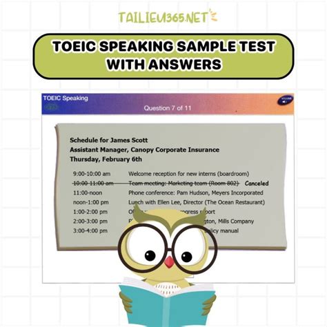 Toeic Speaking Sample Test Đề Thi Thử Có Kèm đáp án
