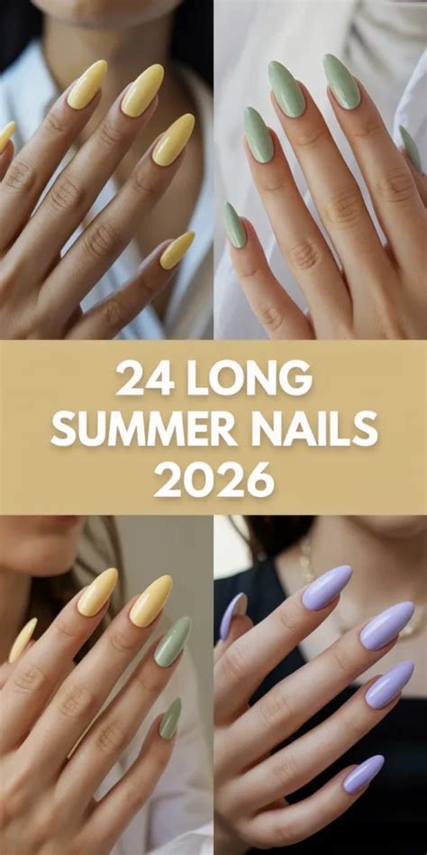 24 Long Summer Nails 2026 Trends You Need To See