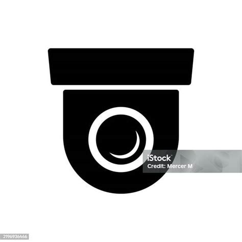 돔 보안 카메라의 아이콘입니다 보안 카메라 Cctv 네트워크 카메라 스마트 카메라 홈 보안의 벡터 그림 0명에 대한 스톡 벡터