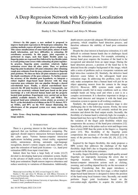 Pdf A Deep Regression Network With Key Joints Localization For