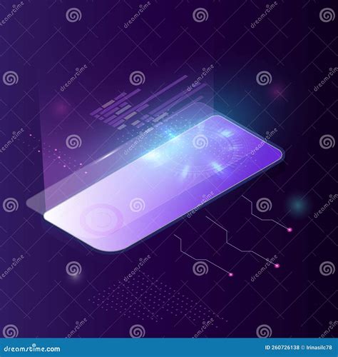 Isometric Smartphone Analysis Information Connect With Server Stock Vector Illustration Of