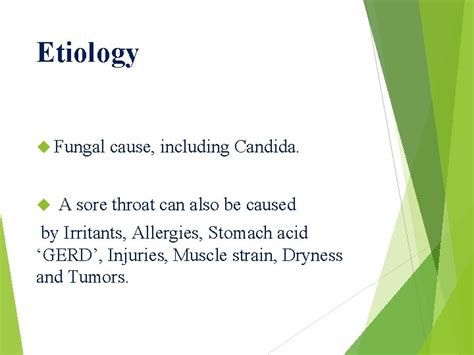 Management Of Sore Throat Objectives Enumerate Causes Of
