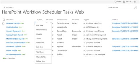 Harepoint Workflow Scheduler For Sharepoint Screenshots