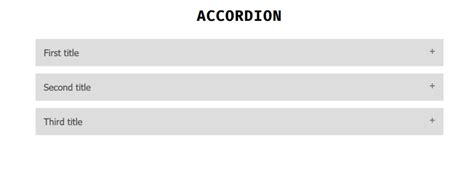 My Webdev Notes A Simple And Accessible Accordion Dev Community