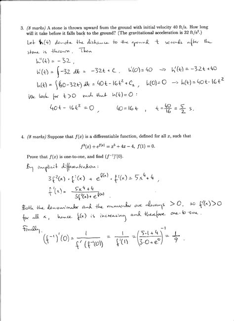 Math 120 Midterm 2 Solutions