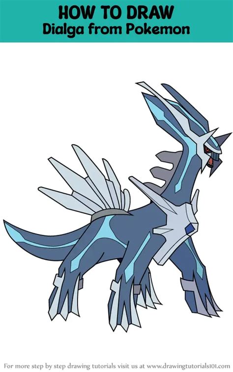 How To Draw Dialga From Pokemon Pokemon Step By Step DrawingTutorials Com
